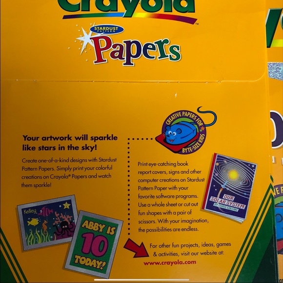 Office | Crayola Inkjet Printer Paper Glitter Stardust Pattern For ...